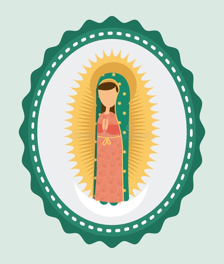 Holy mary stock vector. Illustration of church, vector - 44714440