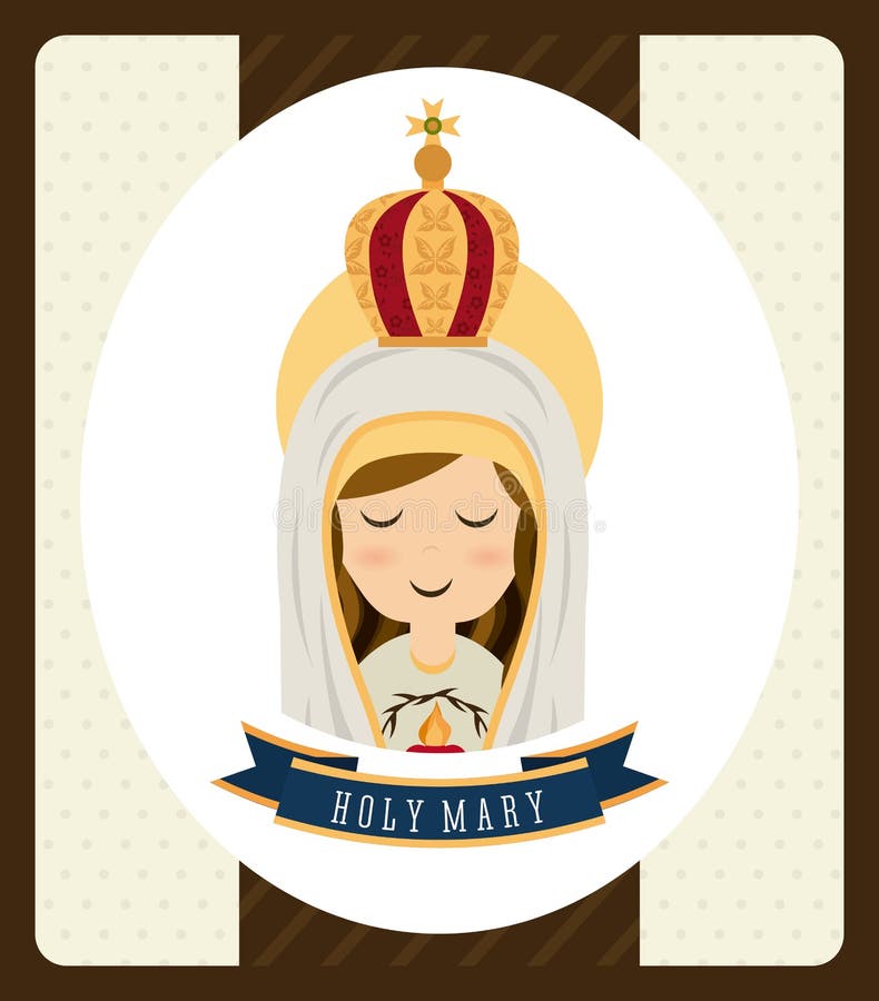 Holy mary stock vector. Illustration of celebration, mary - 44714471