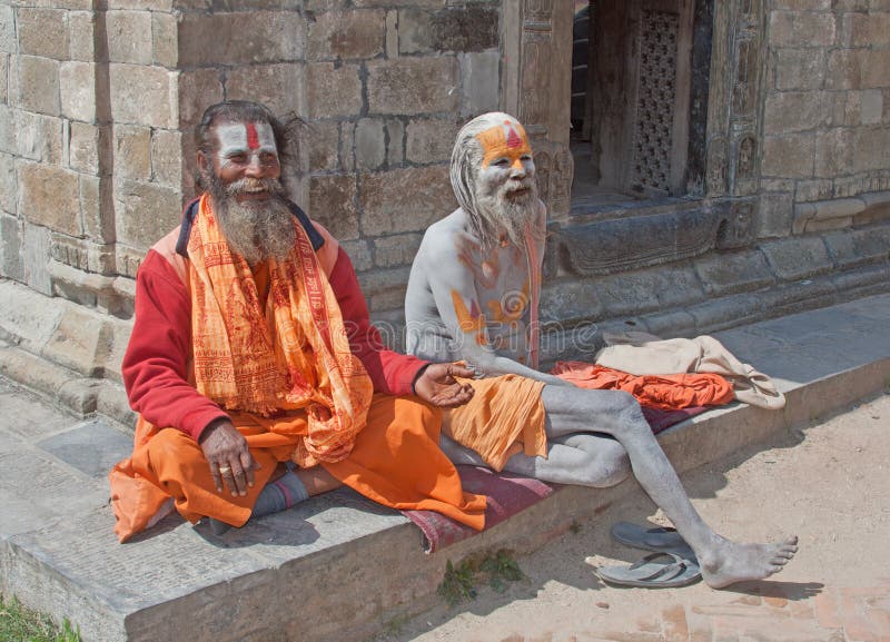 Holy Men in Nepal editorial photo. Image of teacher, spirituality ...