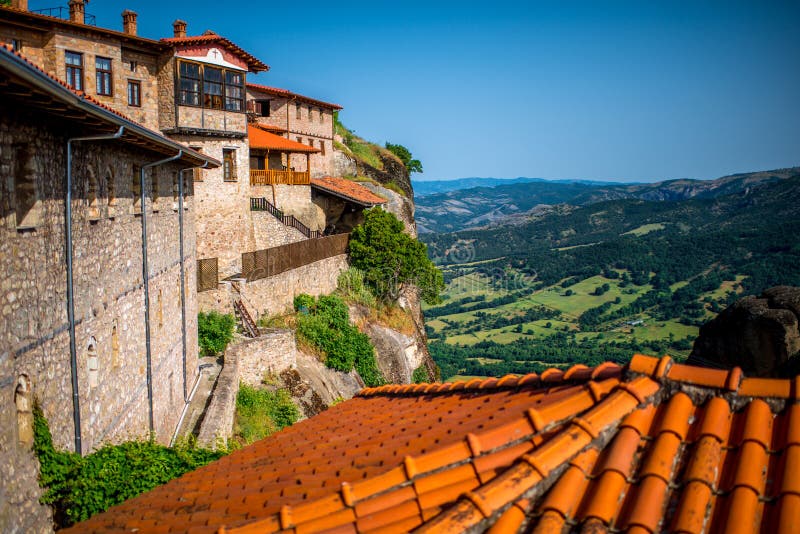 In the Holy Monastery in Greece Stock Photo - Image of meteory, greek ...