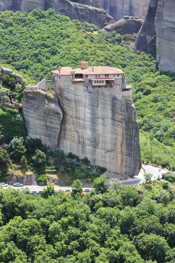 The Holy Monastery of Rousanou Stock Image - Image of religion ...