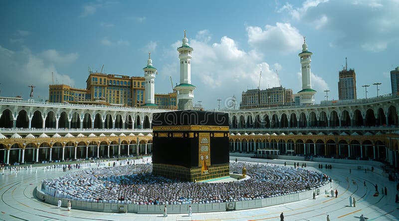 Holy Kaaba in Mecca, Saudi Arabia. Representation in a Minimalist Style ... Holy Kaaba in Mecca, Saudi Arabia. Representation in a Minimalist Style ...