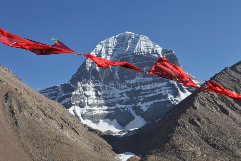 Holy Mount Kailash in Tibet Stock Photo - Image of peak, holy: 31465868