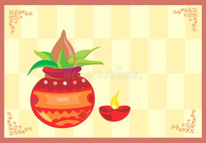 Divine lamp in red stock vector. Illustration of religion - 3494012