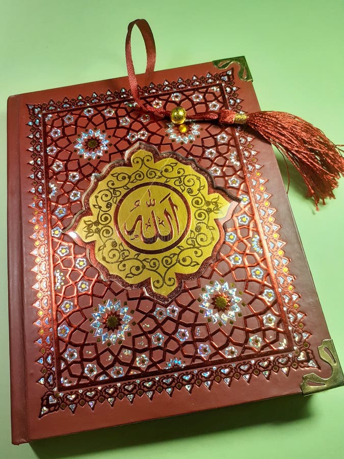 Islamic Concept - the Holy Al Quran with Written Arabic Calligraphy ...