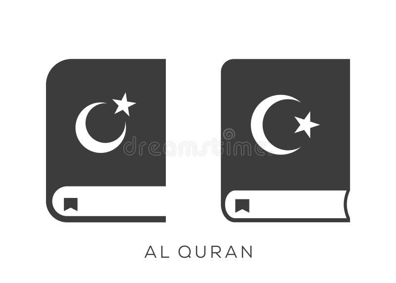 The Holy Quran Icon Set. Al Quran Vector Illustration Stock Vector ...