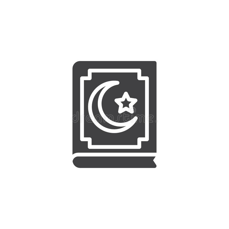 Holy Quran vector icon stock vector. Illustration of perfect - 119853056