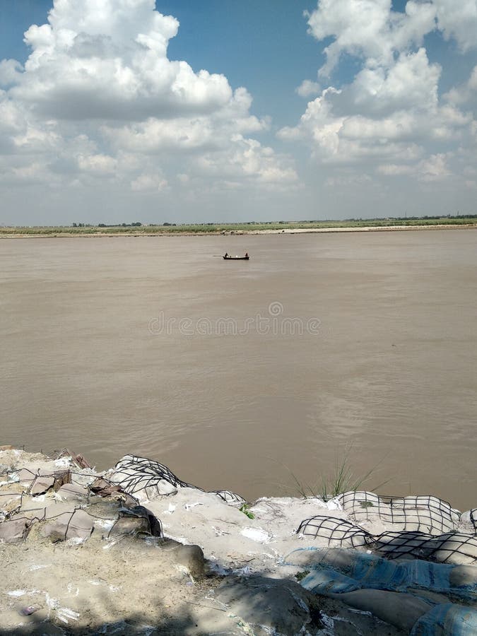 The Holy River in India stock image. Image of marsh - 251265795