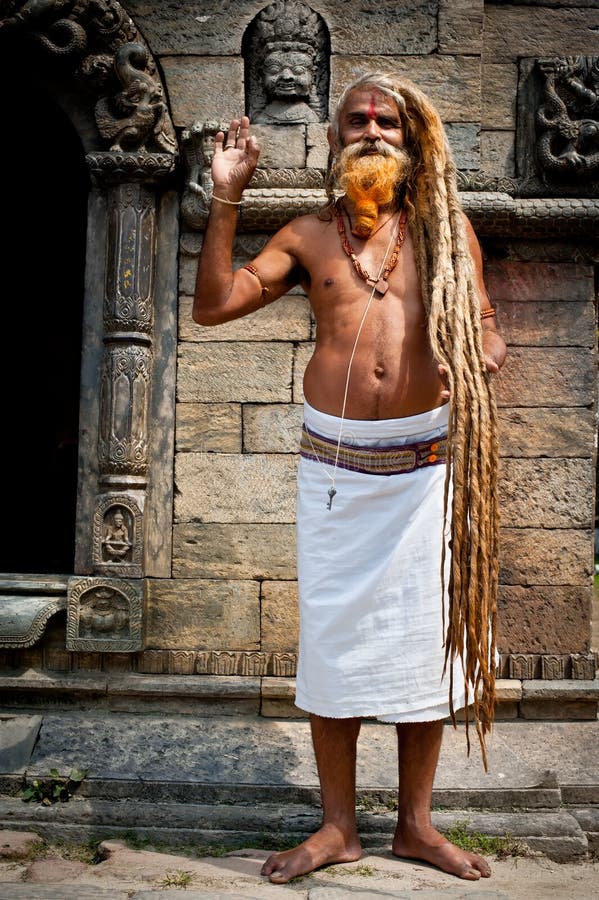 Holy sadhu hindu man editorial photo. Image of orange - 34757636