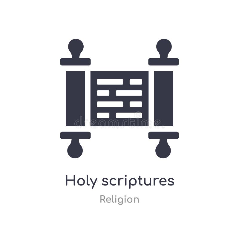 Holy Scriptures Icon in Trendy Design Style. Holy Scriptures Icon ...