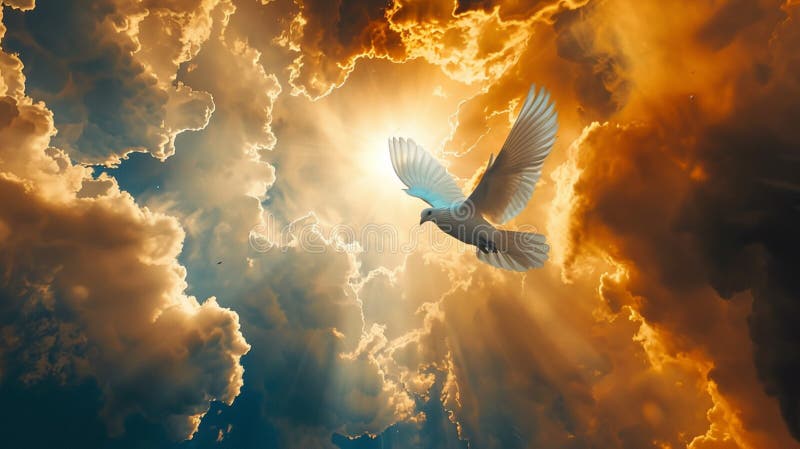 Holy spirit almighty stock illustration. Illustration of cumulus ...