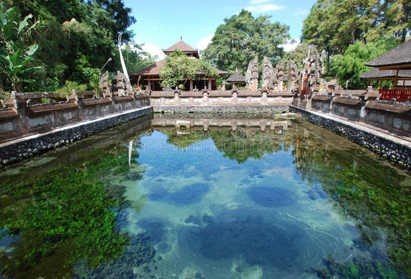 Holy spring in bali temple stock image. Image of temple - 10222199