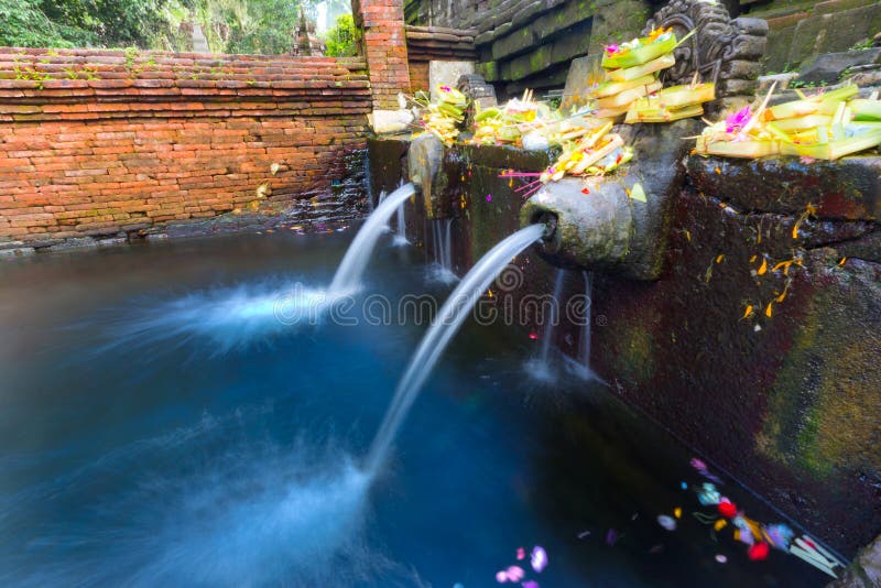 Holy Spring Water Temple,Bali Stock Photo - Image of asia, indonesia ...