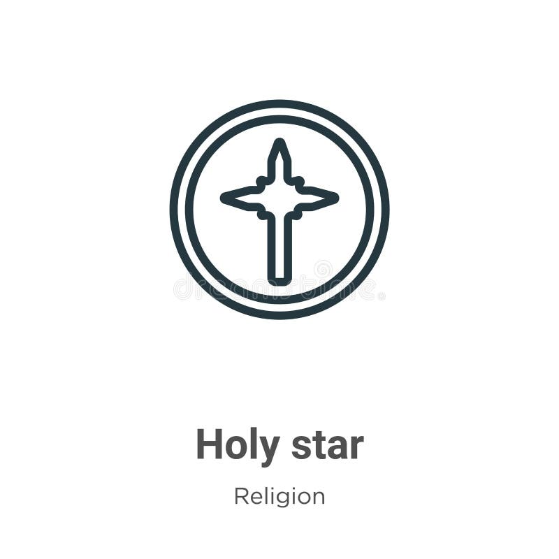 Holy Star Vector Icon Isolated on Transparent Background, Holy S Stock ...