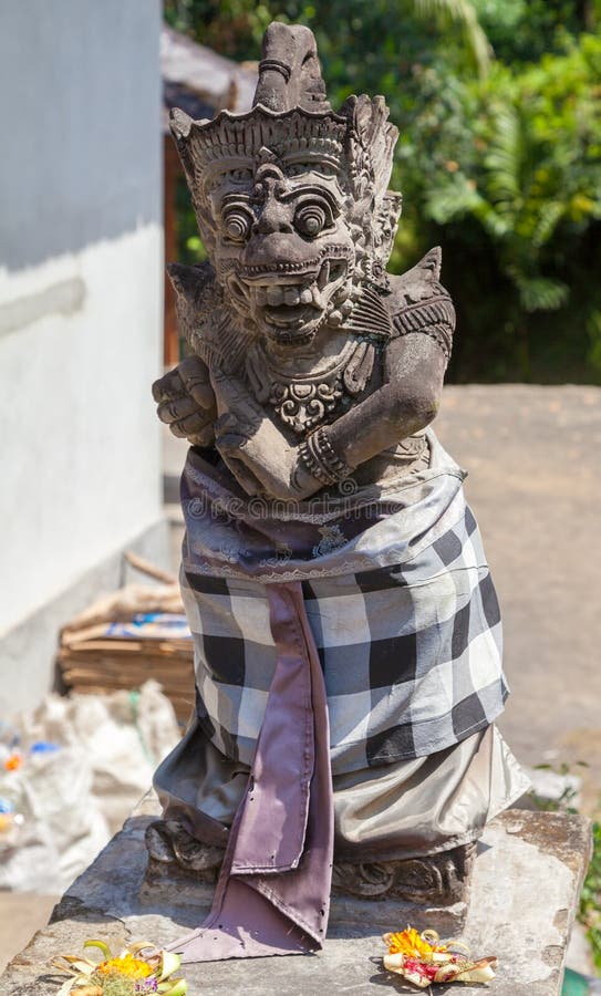 Holy Statue in Bali / Indonesia Stock Image - Image of aged, buddhism ...