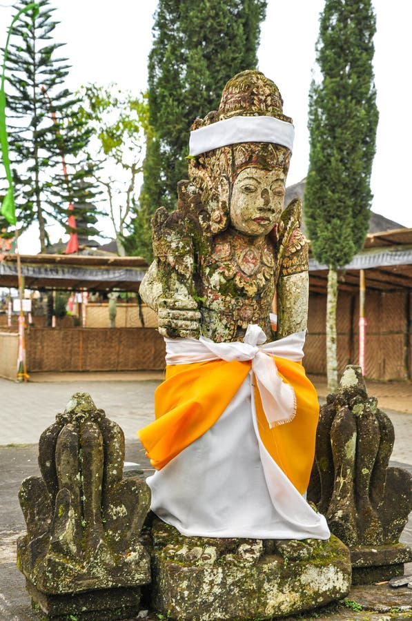 The Holy Statue in One Big Tample in Bali Stock Image - Image of yellow ...