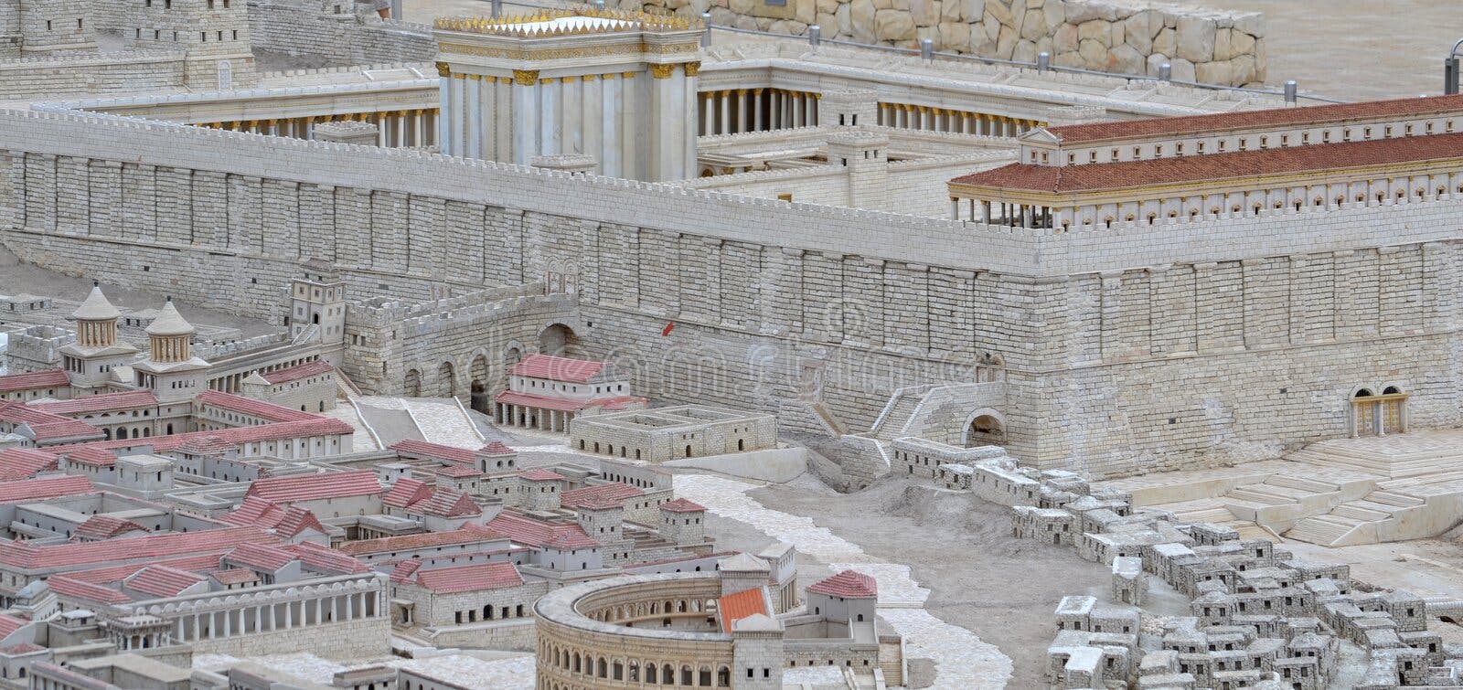 Second Temple. Model of the Ancient Jerusalem Editorial Photography ...