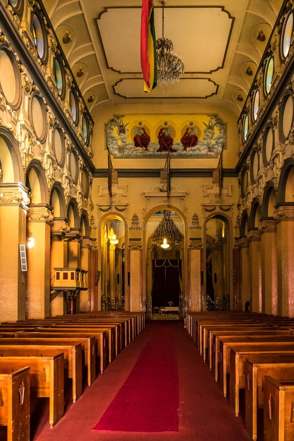 Holy Trinity Cathedral in Addis Ababa, Ethiopia Stock Image - Image of ...