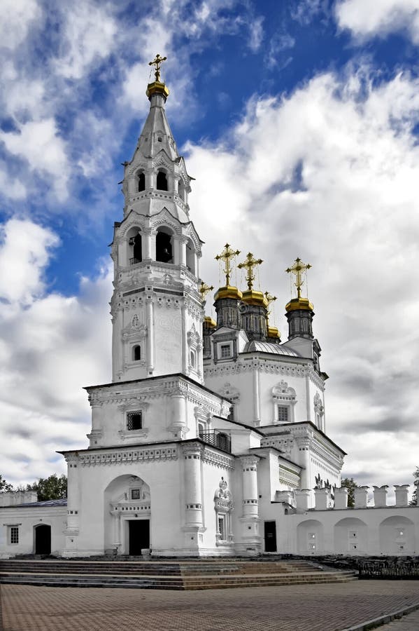 Holy Trinity Cathedral with a Bell Tower Stock Image - Image of ...