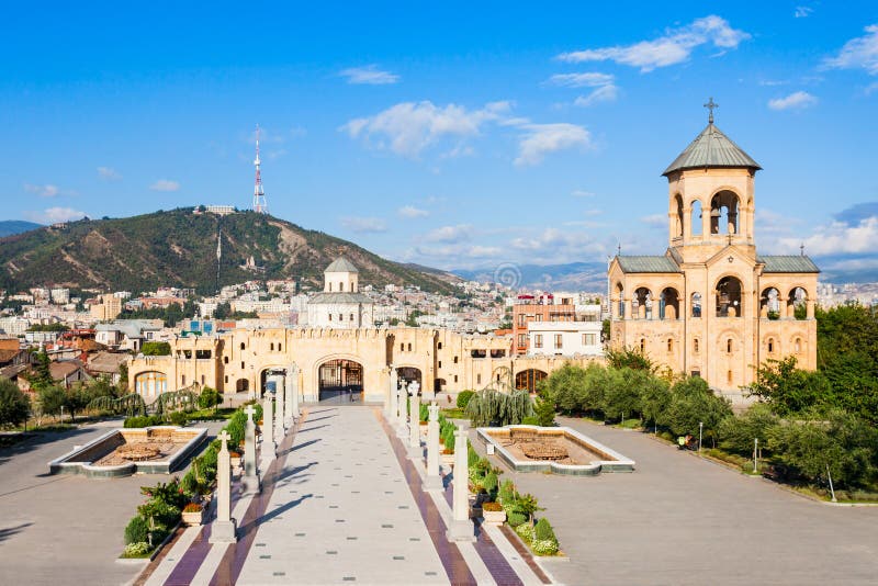 Holy Trinity Cathedral stock photo. Image of georgian - 114068992