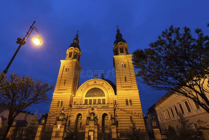 Holy Trinity Cathedral in Sibiu Stock Photo - Image of landmark, county ...