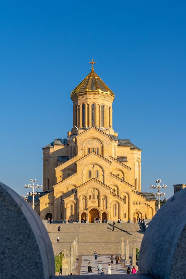 The Holy Trinity Cathedral of Tbilisi, Known As Sameba Stock Photo ...