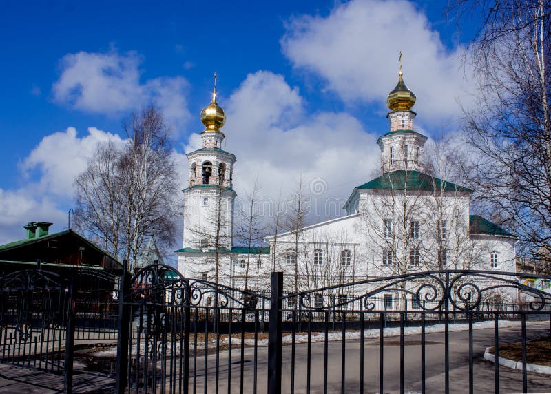 Holy Trinity Church, the Archangel, Stock Image - Image of evening ...