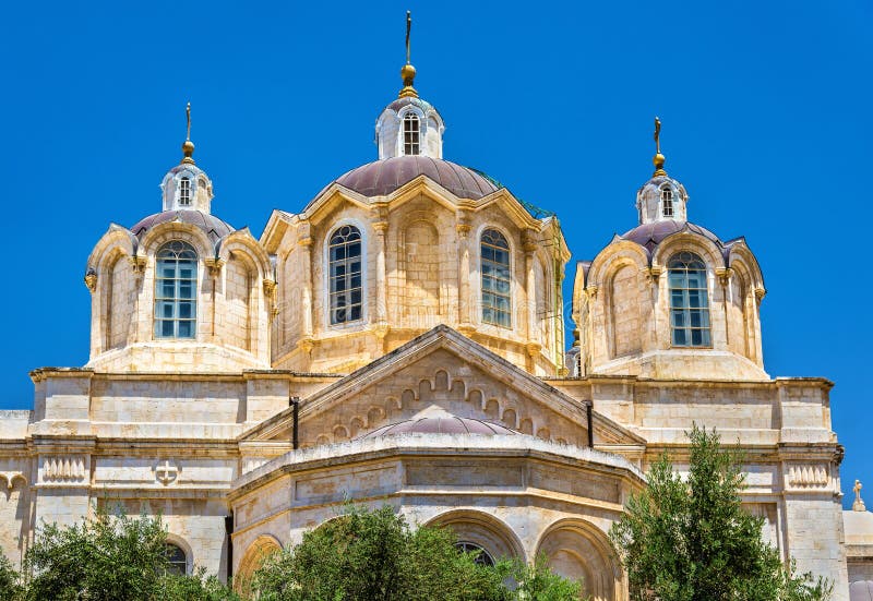 Holy Trinity Church in the Russian Compound of Jerusalem Stock Photo ...