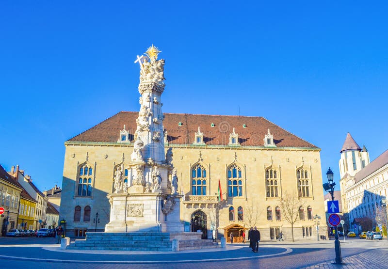 Holy Trinity Column Budapest Castle Hill Square Hungary Editorial Photo ...