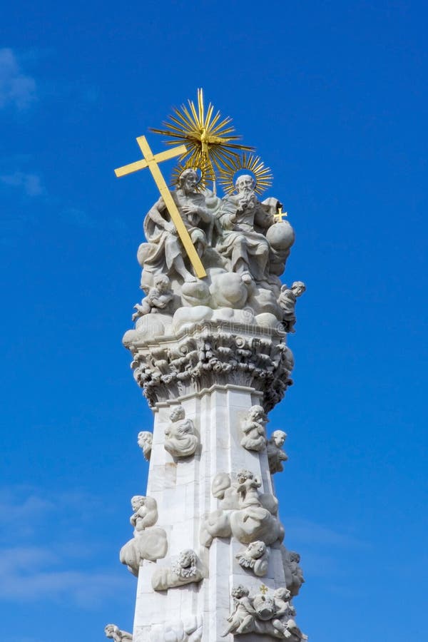 Holy Trinity Column in Budapest, Hungary Stock Photo - Image of history ...