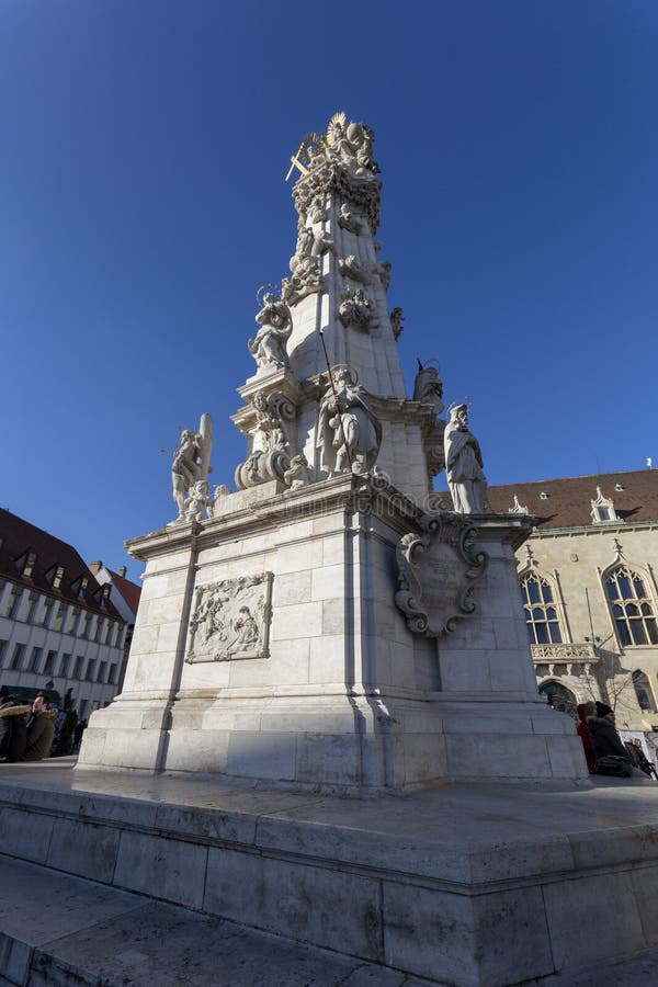 Holy Trinity Column in Budapest Editorial Stock Photo - Image of europe ...