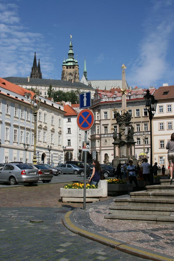 Holy Trinity column_Prague editorial photography. Image of saint - 43293092