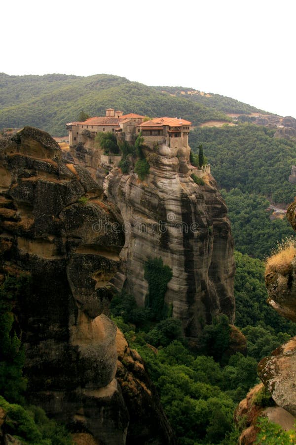 Holy Trinity Monastery at Meteora Stock Photo - Image of greek ...