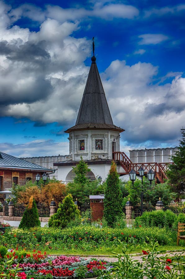 Holy Trinity Monastery in Tyumen Russia Stock Image - Image of golden ...