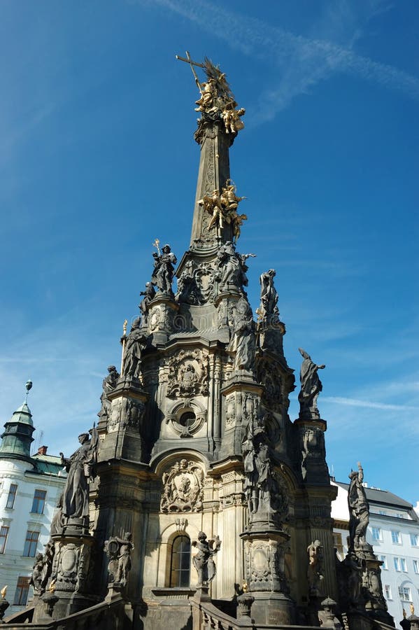Holy Trinity(pestilential) Column in Olomouc Stock Photo - Image of ...