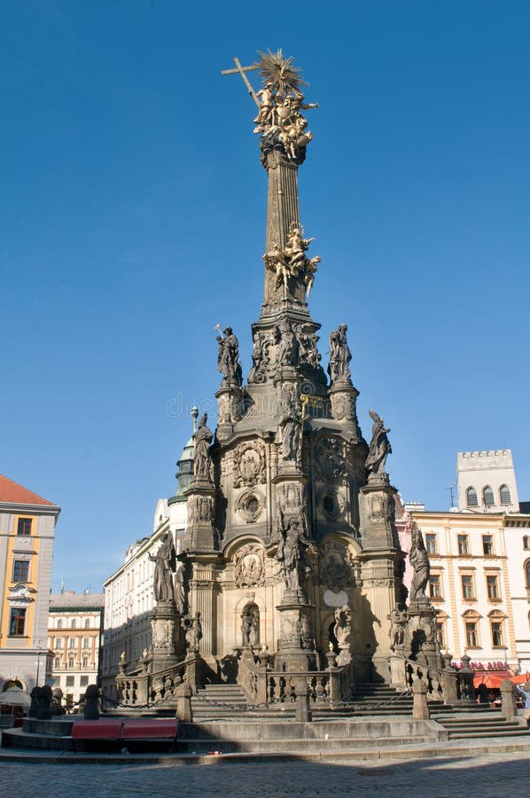 Holy Trinity(pestilential) Column in Olomouc Editorial Photo - Image of ...