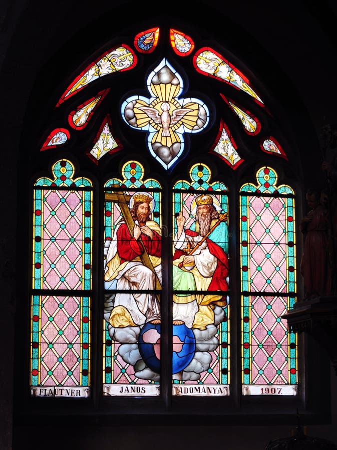 711 Stained Glass Window Holy Trinity Church Stock Photos - Free ...