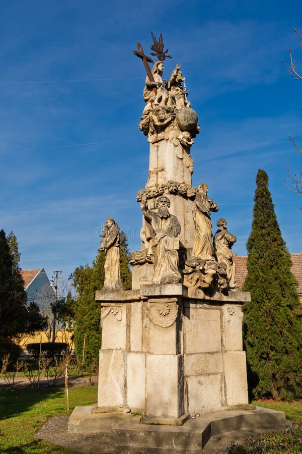 Holy Trinity Statue in Kanizsa Stock Image - Image of trinity, kanizsa ...