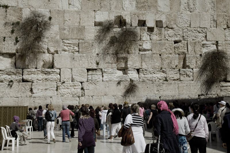 Holy Wailing Wall (Place for Women) Editorial Stock Image - Image of ...