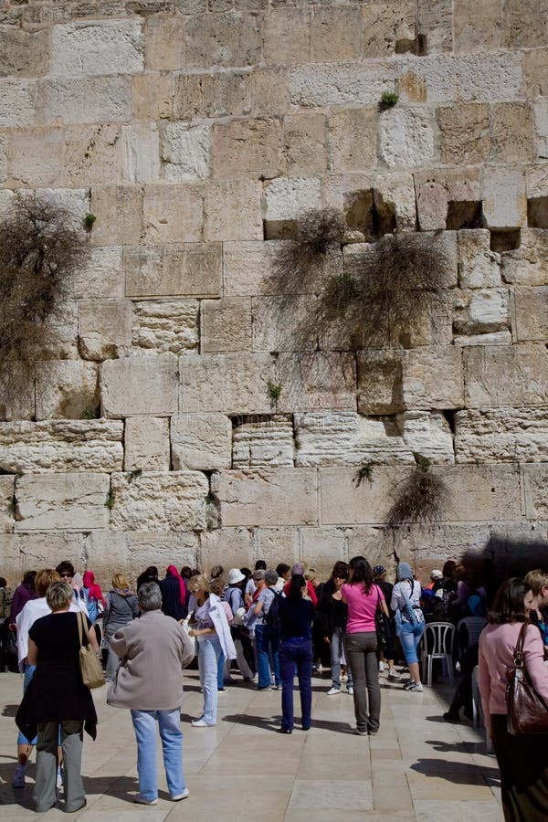 Holy Wailing Wall (Place for Women) Editorial Photo - Image of ...