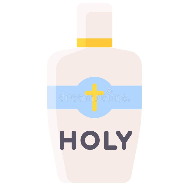 Holy Water Icon, Holy Week Related Vector Illustration Stock Vector ...