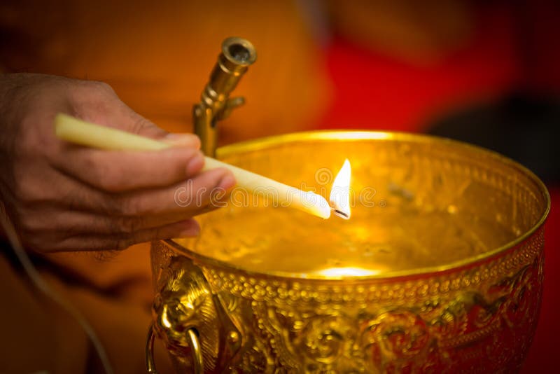 Holy Water, the Monks and Religious Rituals Stock Image - Image of ...