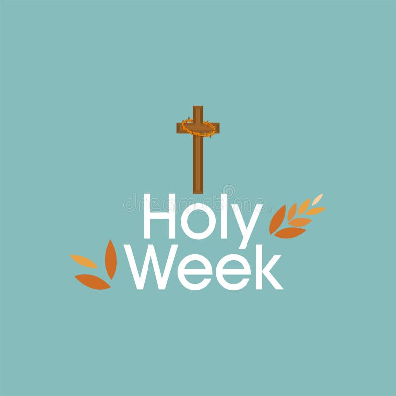 Holy week poster stock vector. Illustration of vector - 180441386