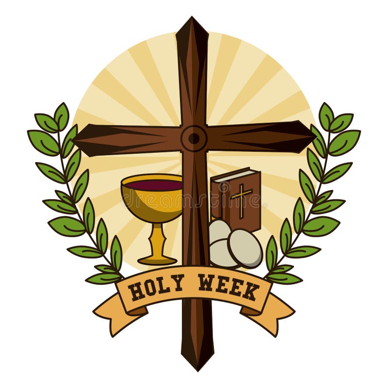 Holy Week Catholic Tradition Stock Vector - Illustration of christian ...