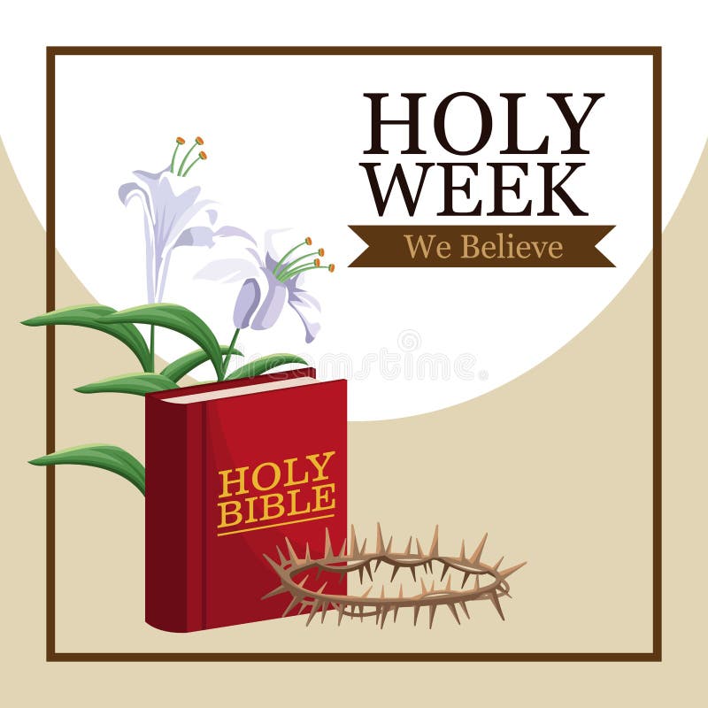 Holy Week Catholic Tradition Stock Vector - Illustration of palm ...