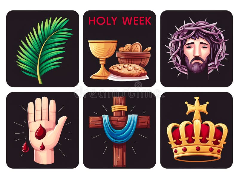 Holy Week Illustration stock illustration. Illustration of presentation ...