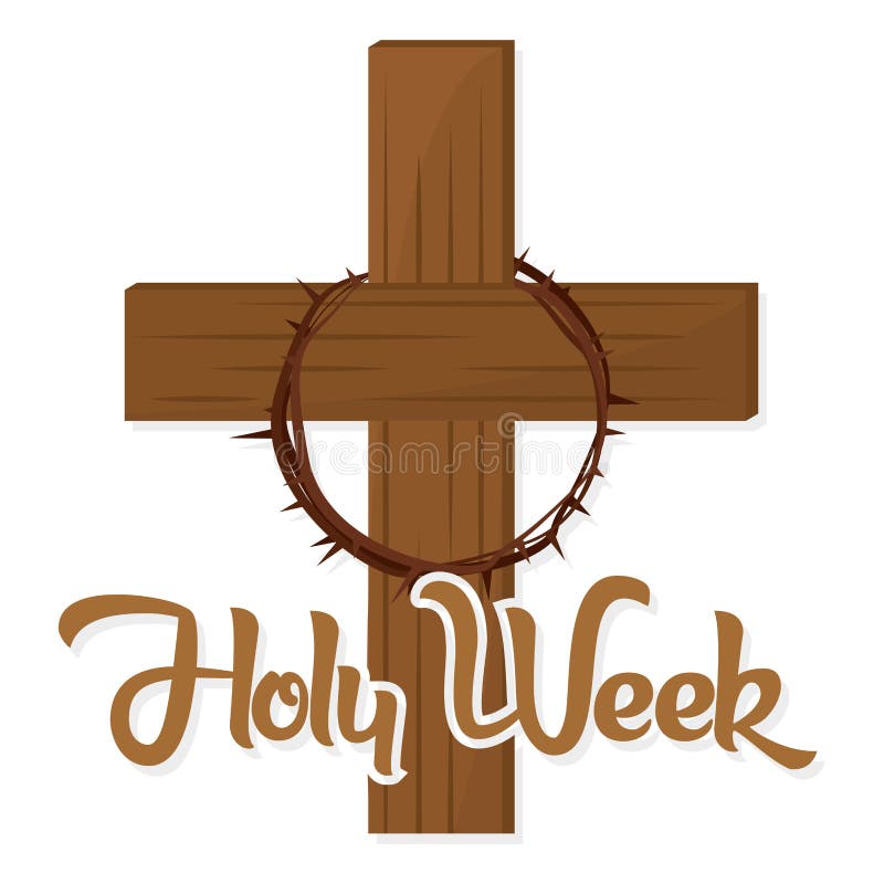 Holy week illustration stock vector. Illustration of clipart - 174585134