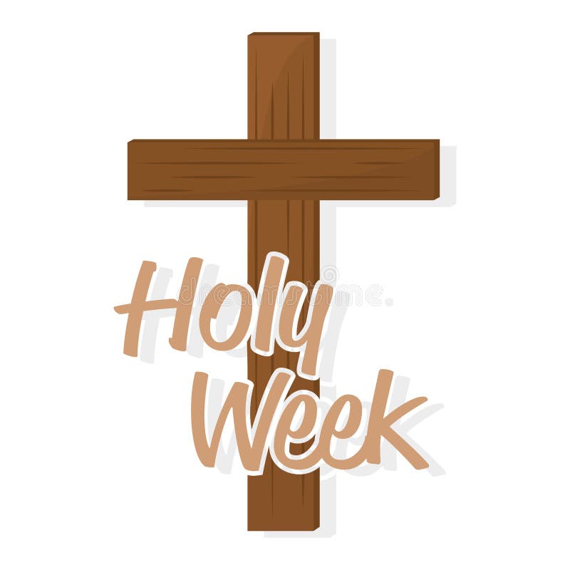Holy week poster stock vector. Illustration of good - 180441658