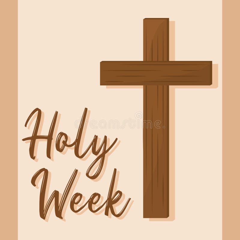 Holy week poster stock vector. Illustration of catholic - 180441299