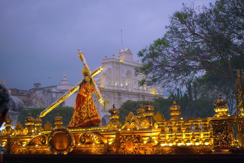 Holy Week Procession in Antigua Guatemala Editorial Image - Image of ...